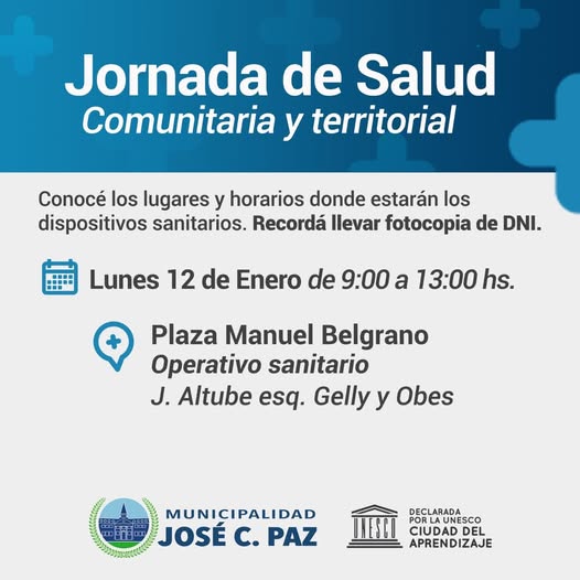 JOSÉ C.PAZ: Conminan a la ciudadanía a vacunarse. | Agencia Comunas